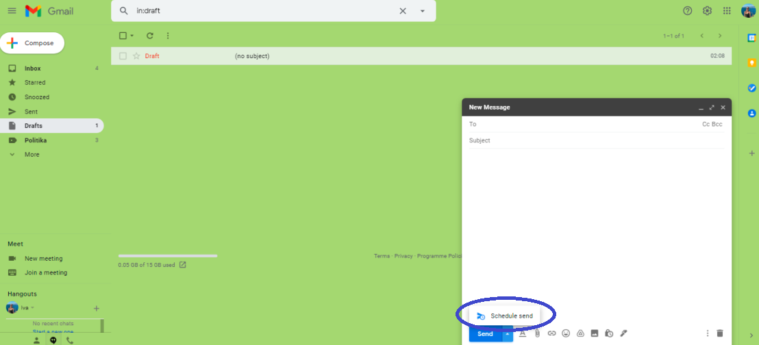 GMAIL Kako unaprijed zakazati slanje poruke?